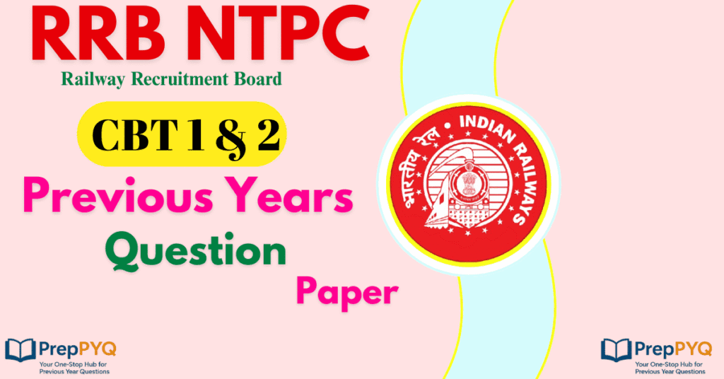 Rrb Ntpc Previous Year Question Paper Download Pdf Cbt 1 Cbt 2 With